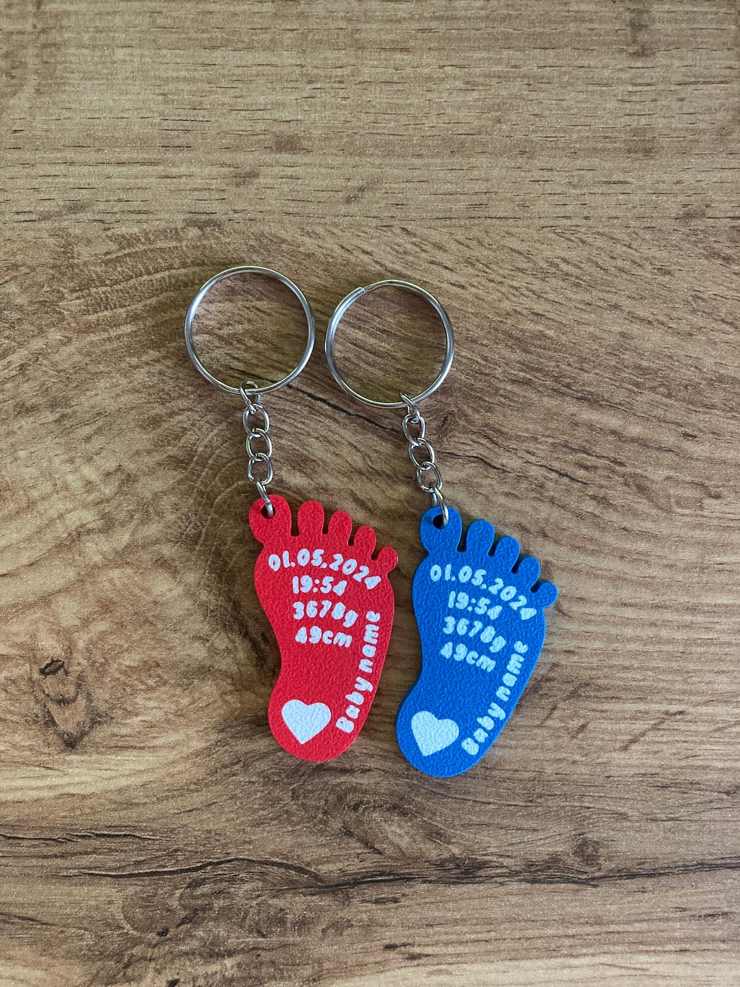 New Born Baby Keychain / Baby Arrival Kaychain / Personalized Keychain ...