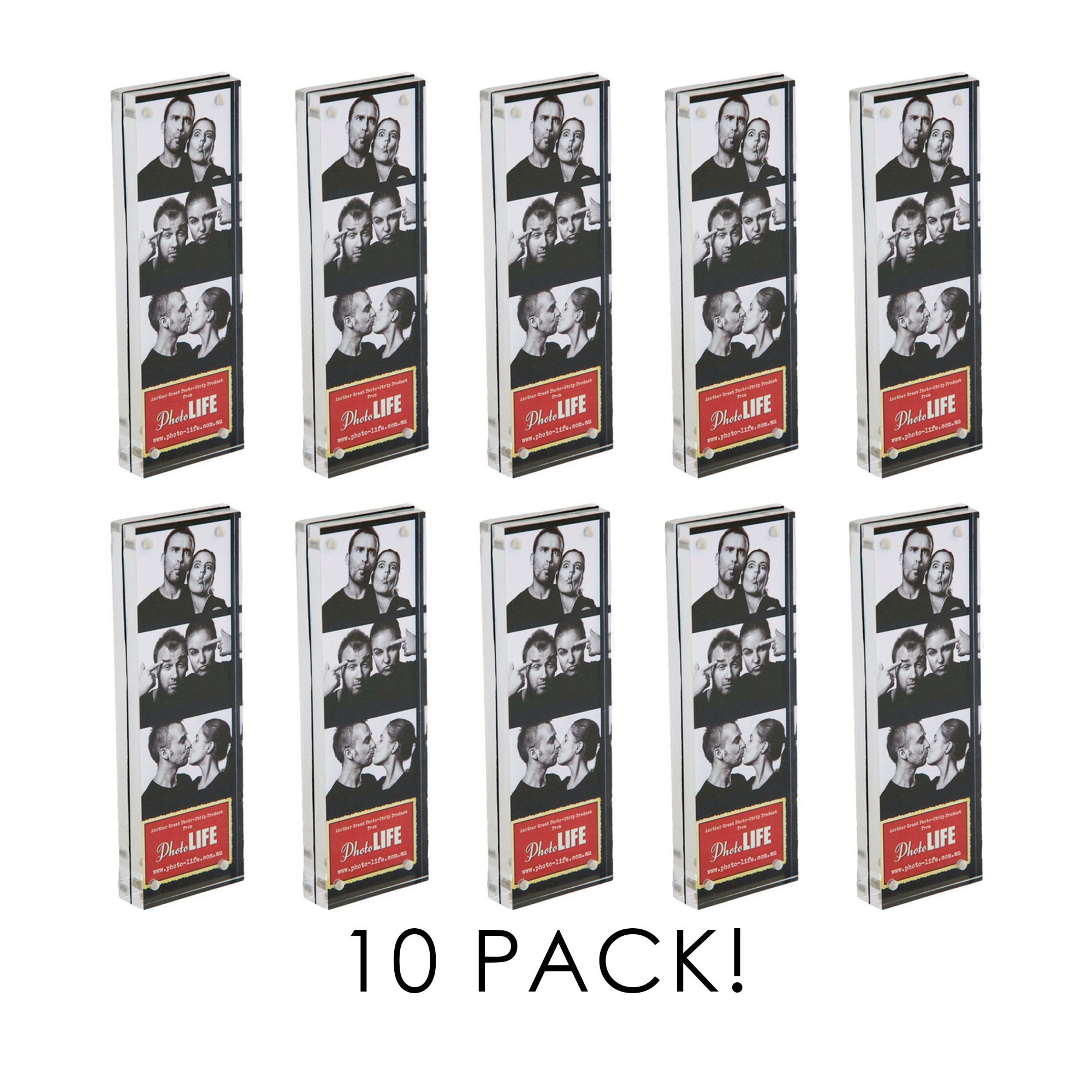 10 PACK Acrylic Block Freestanding Frame 2x6 - Etsy