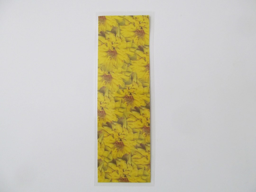 Real Bright Yellow Flower Handmade Laminated Custom Bookmark - Etsy