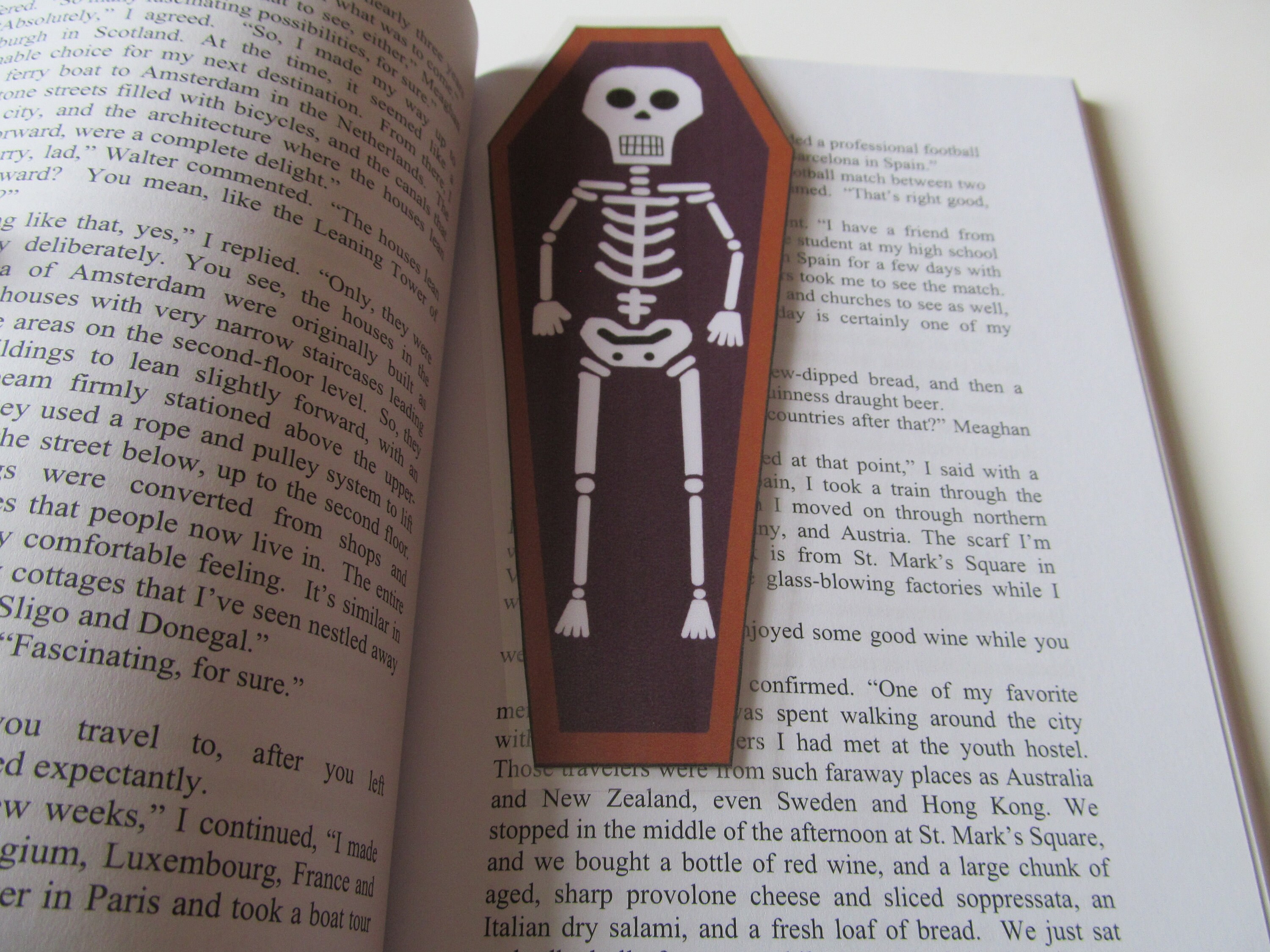 Handmade Cute Gothic Halloween Skeleton in A Coffin Shaped Quirky ...