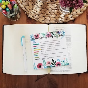 Bible Study Colour Code - Etsy
