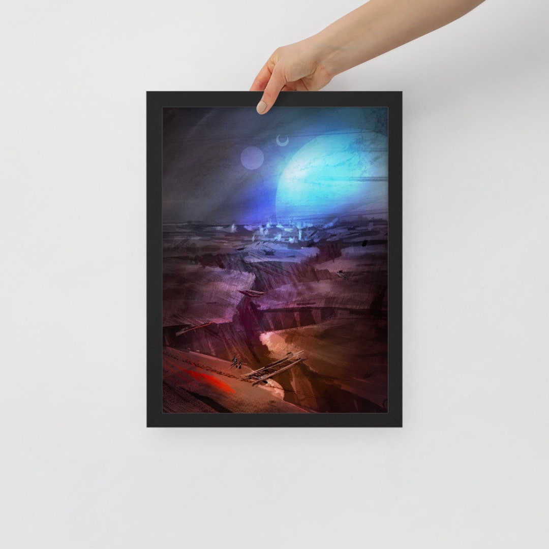 The Three Moons - Framed Poster - Etsy