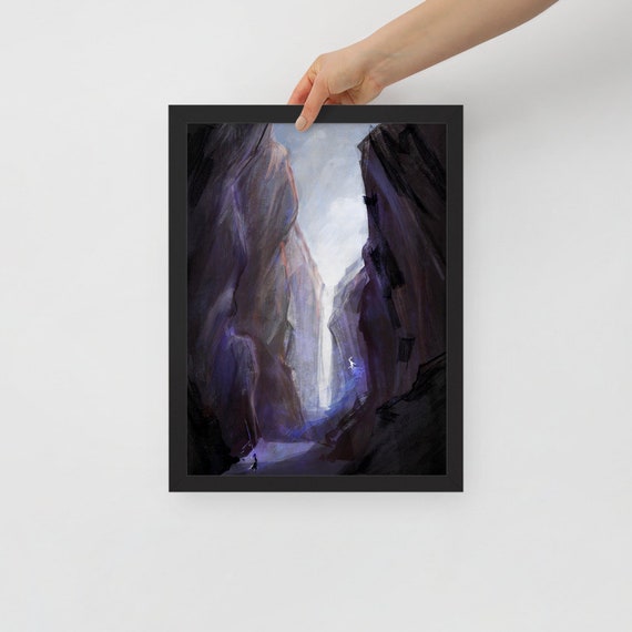The Chasm Framed Poster - Etsy