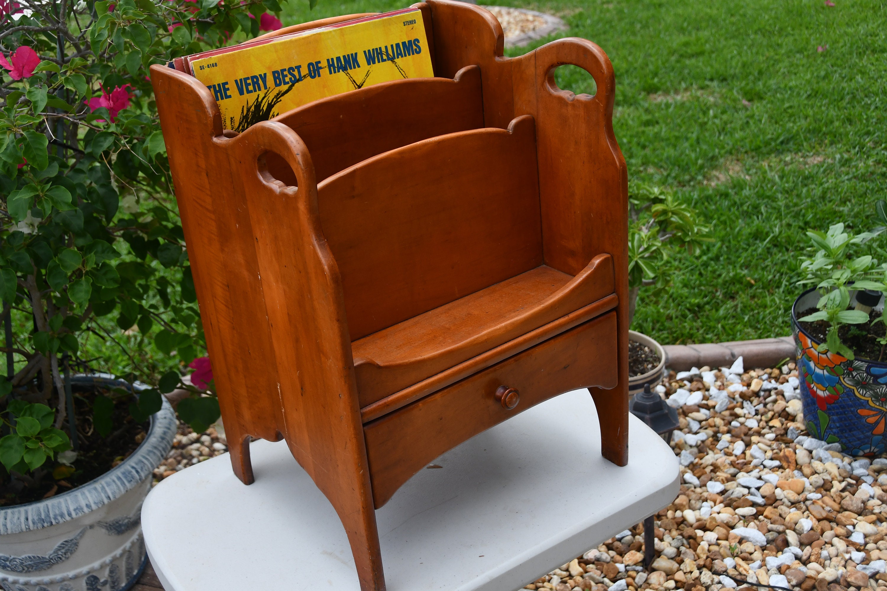 Vintage Maple Record L/P Holder - Etsy