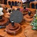 Wood Ceramic Christmas Tree Base With Light - Etsy