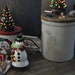 Wood Ceramic Christmas Tree Base With Light - Etsy
