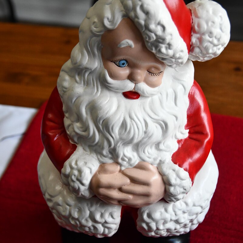 Ceramic Santa Claus - Etsy