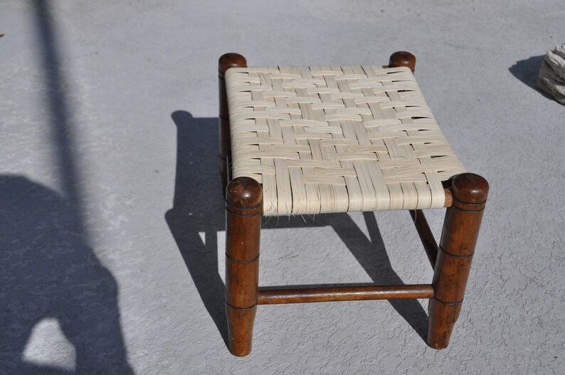 Small Flat Reed Stool - Etsy