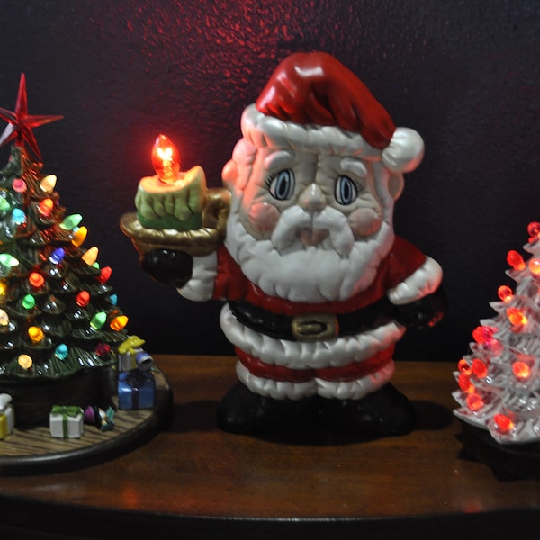 Light up Santa - Etsy