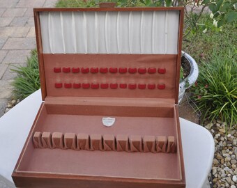 Vintage Blonde Maple Wooden Silverware Flatware Box Chest With Drawer ...