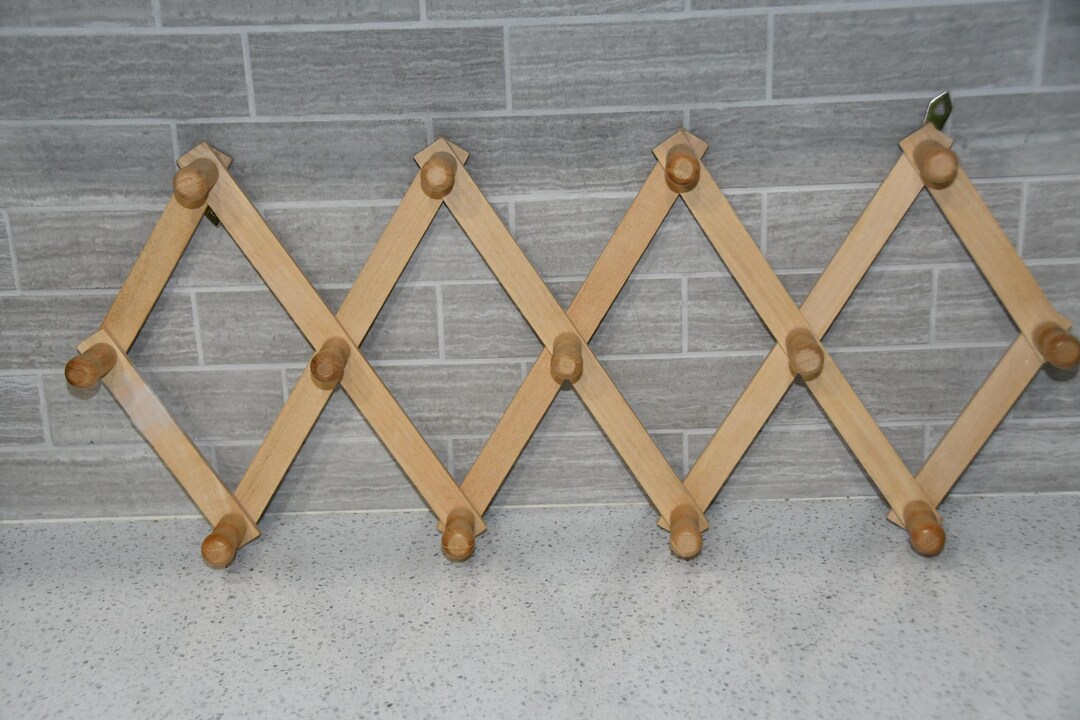 Accordion Fold Out Wall Hanging Rack - Etsy
