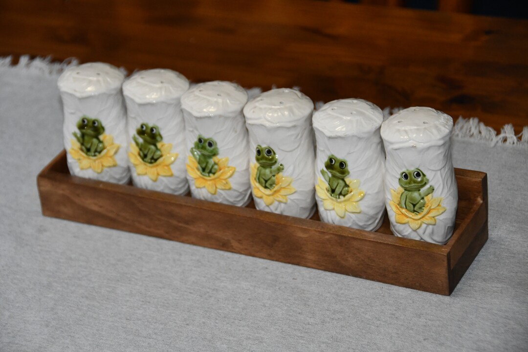 Vintage Neil the Frog Spice Shakers - Etsy