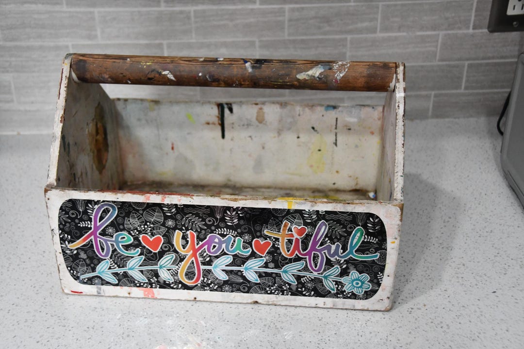 Vintage Rustic Tote Tool Box - Etsy