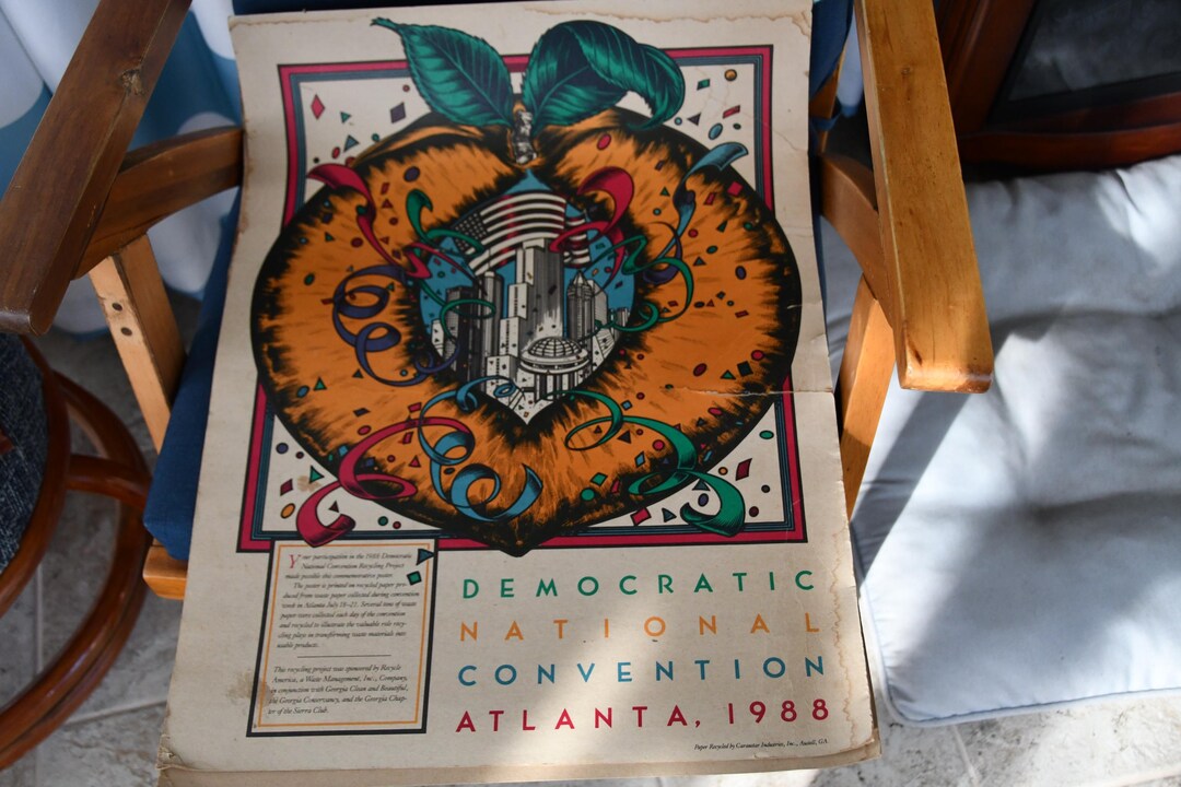 Vintage Democratic Convention Poster - Etsy