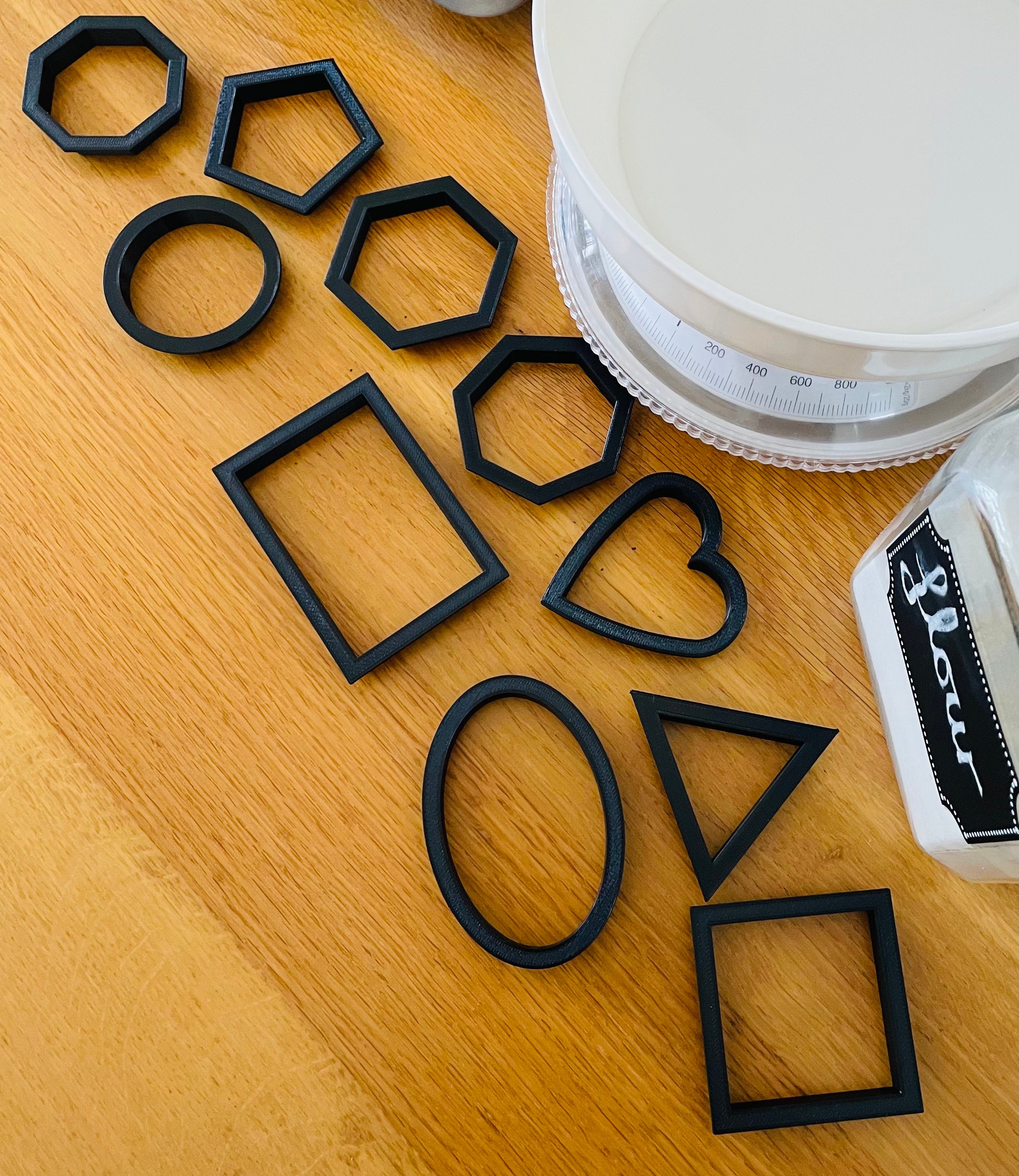 2D Shape Stamp Cutter Playdough Baking Pack - Etsy