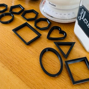 2D Shape Stamp Cutter Playdough Baking Pack - Etsy