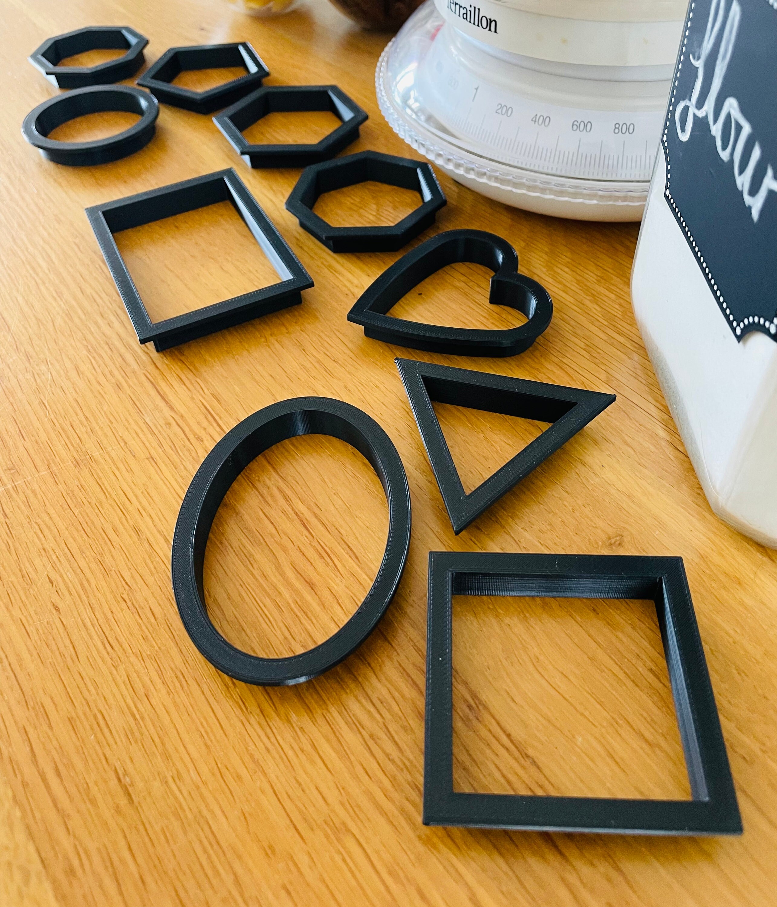 2D Shape Stamp Cutter Playdough Baking Pack - Etsy