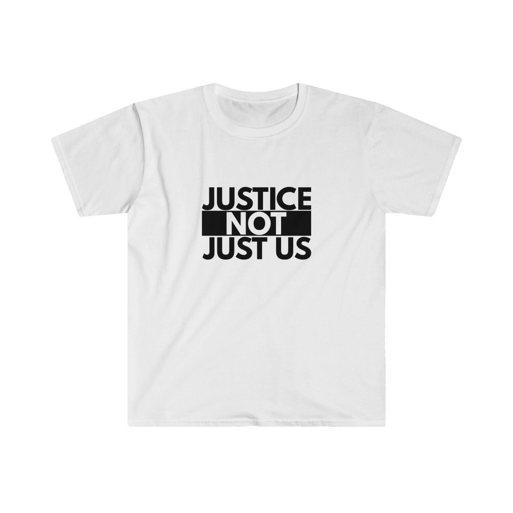 Political Graphic Tee Justice for All Shirt Unisex Softstyle T-shirt ...