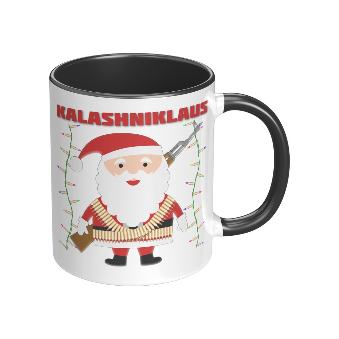 Funny 2nd Amendment Santa AK47 Accent/solid/magic Coffee Mug | 11/15oz ...