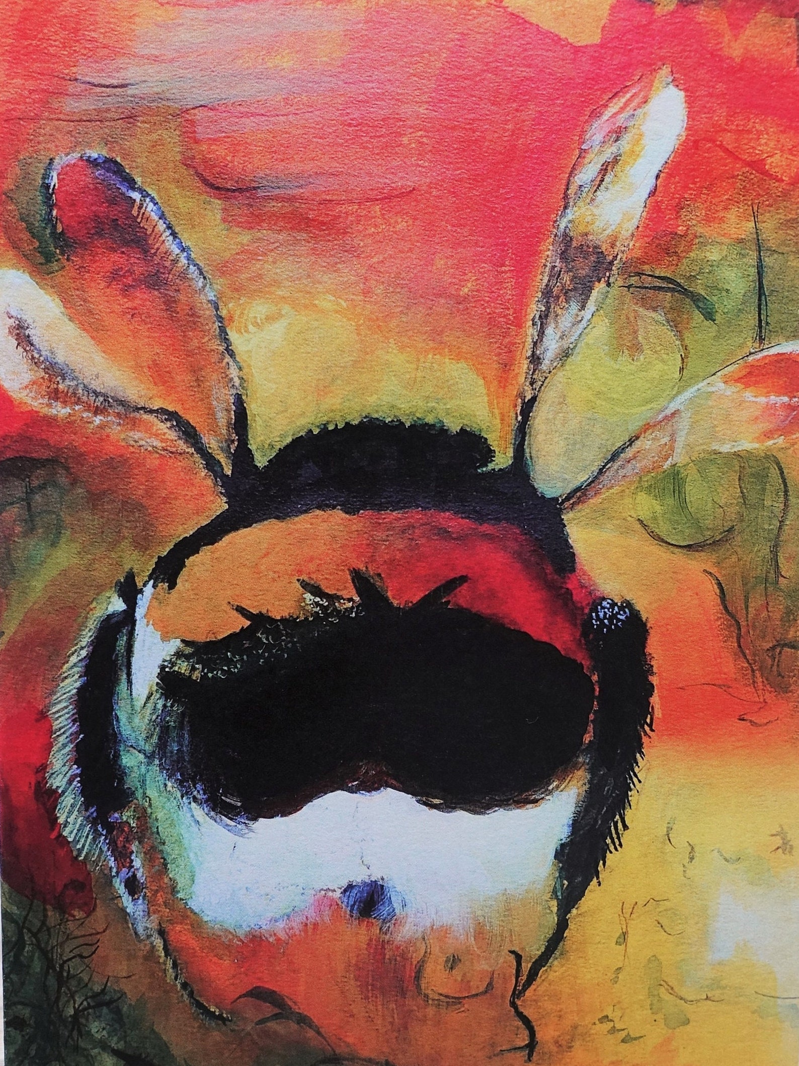 Bumblebee Card, Birthday Card for Her, Thank You Card for Friend, Blank ...