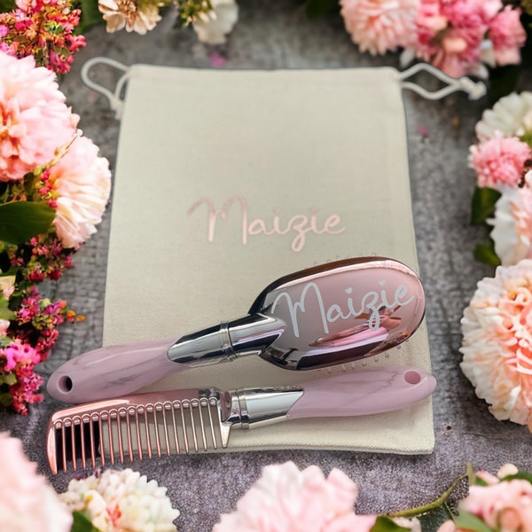 Comb and Brush Set - Etsy