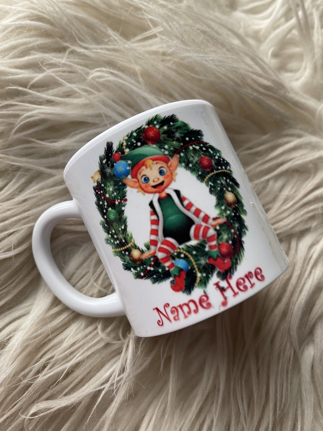 Christmas Elf Personalised Mug - Etsy