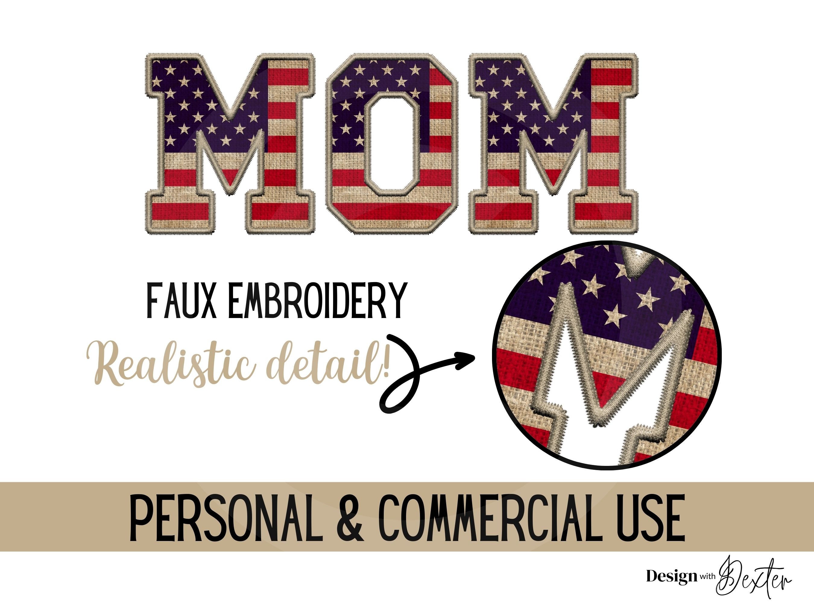 Patriotic USA Military Mom PNG Digital Download Commercial Use ...