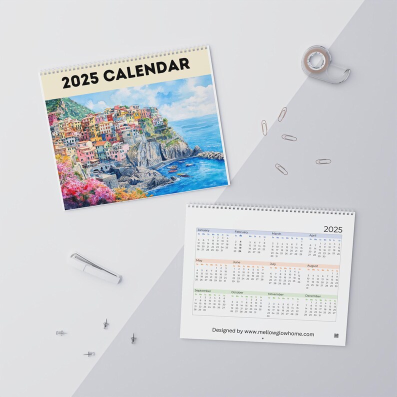 Watercolour Scenic Italy Wall Calendar 2025, Stunning Italian Landscape ...