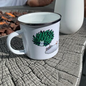Sea Slug Enamel Mug | Nudibranch Camping Cup | Intertidal Zone Art ...
