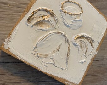 Magnolia Hand Painted Heavy Texture 6x6 - Etsy