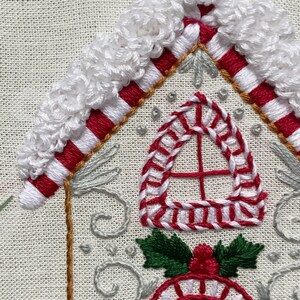 PDF Pattern, Gingerbread House, Christmas Embroidery, Embroidery ...