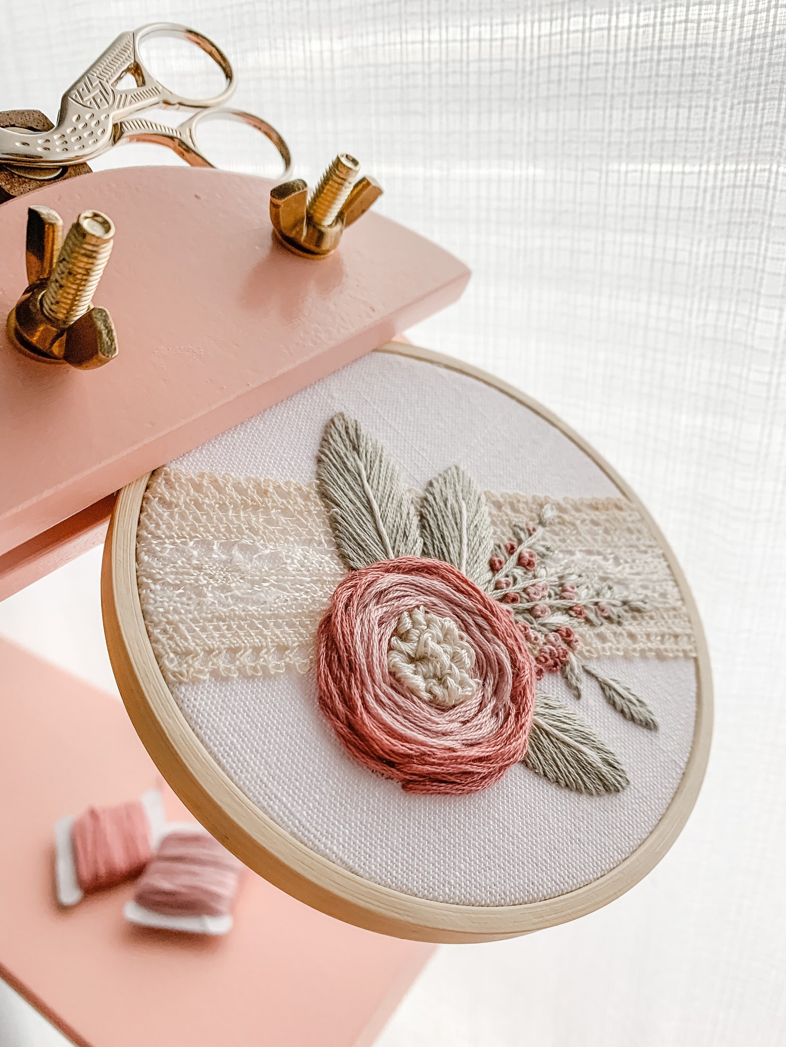 PDF Pattern, Lacy Rose, Embroidery Pattern, DIY Gift - Etsy