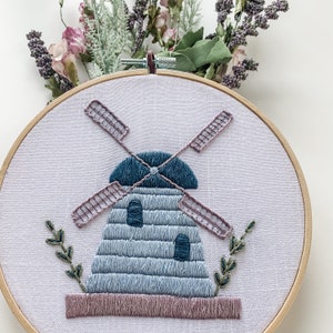 PDF Pattern, Windmill, Embroidery Pattern, Video Tutorials, Amsterdam ...