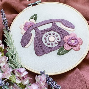 PDF Pattern, Retro Phone, Embroidery Pattern, Video Tutorials ...