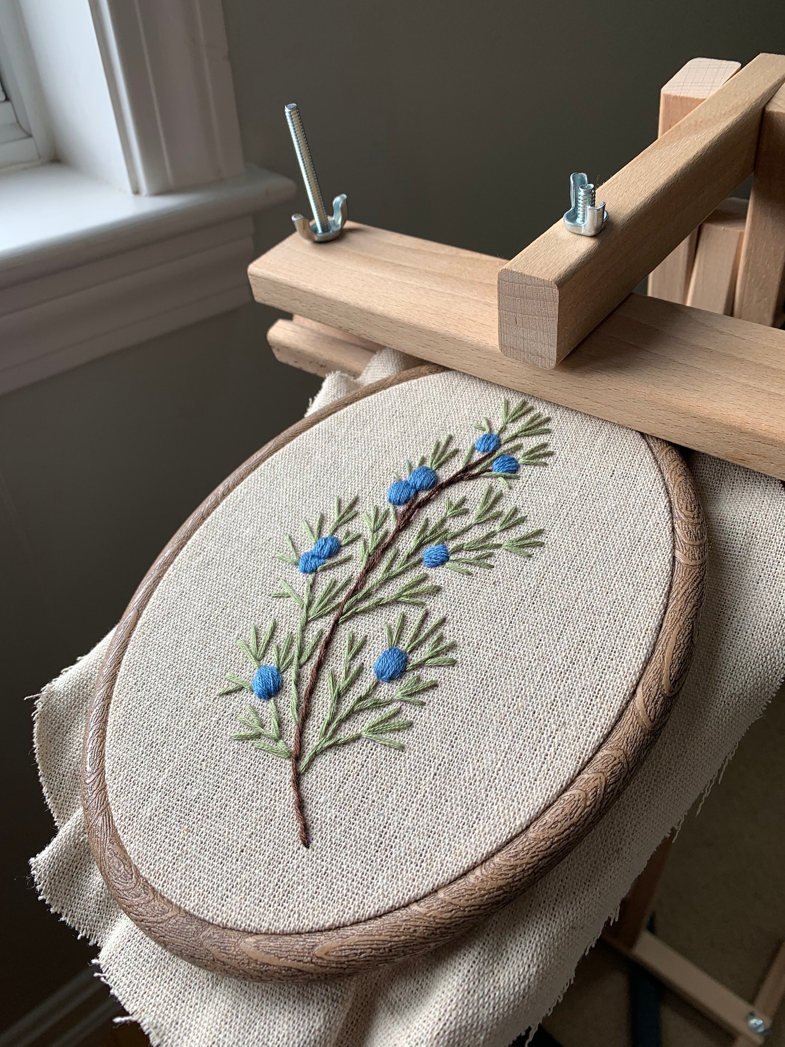 PDF Pattern, Juniper Embroidery, Tree Design, Botanical Craft ...