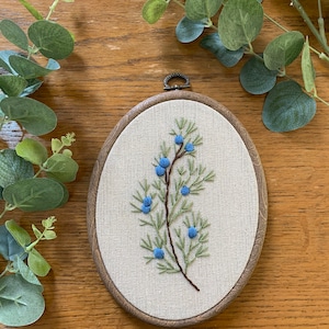 PDF Pattern, Juniper Embroidery, Tree Design, Botanical Craft ...