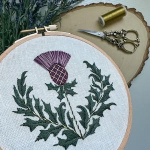 PDF Pattern, Scottish Thistle, Embroidery Pattern, Scottish Highlands ...