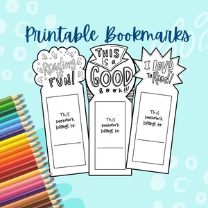 Printable Bookmarks for Kids, Back to School Gift, Growth Mindset - Etsy