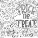 Trick or Treat Halloween Coloring Poster PDF Party Activity - Etsy