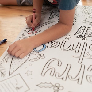 Christmas Family Activity, Giant Coloring Poster, Christmas Countdown ...