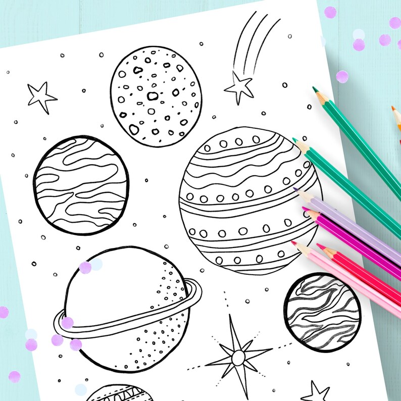 Out of This World, Space Coloring Pages,outer Space Theme Printable ...