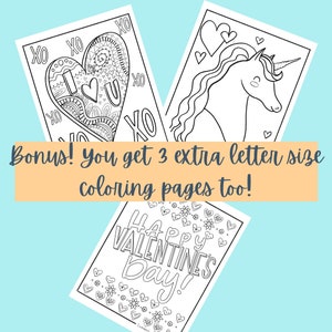 Giant Coloring Poster for Valentine's Day Conversation Hearts Printable ...