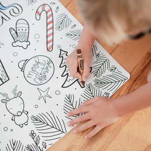 Giant Coloring Poster Christmas Printable Coloring Sheet Instant ...