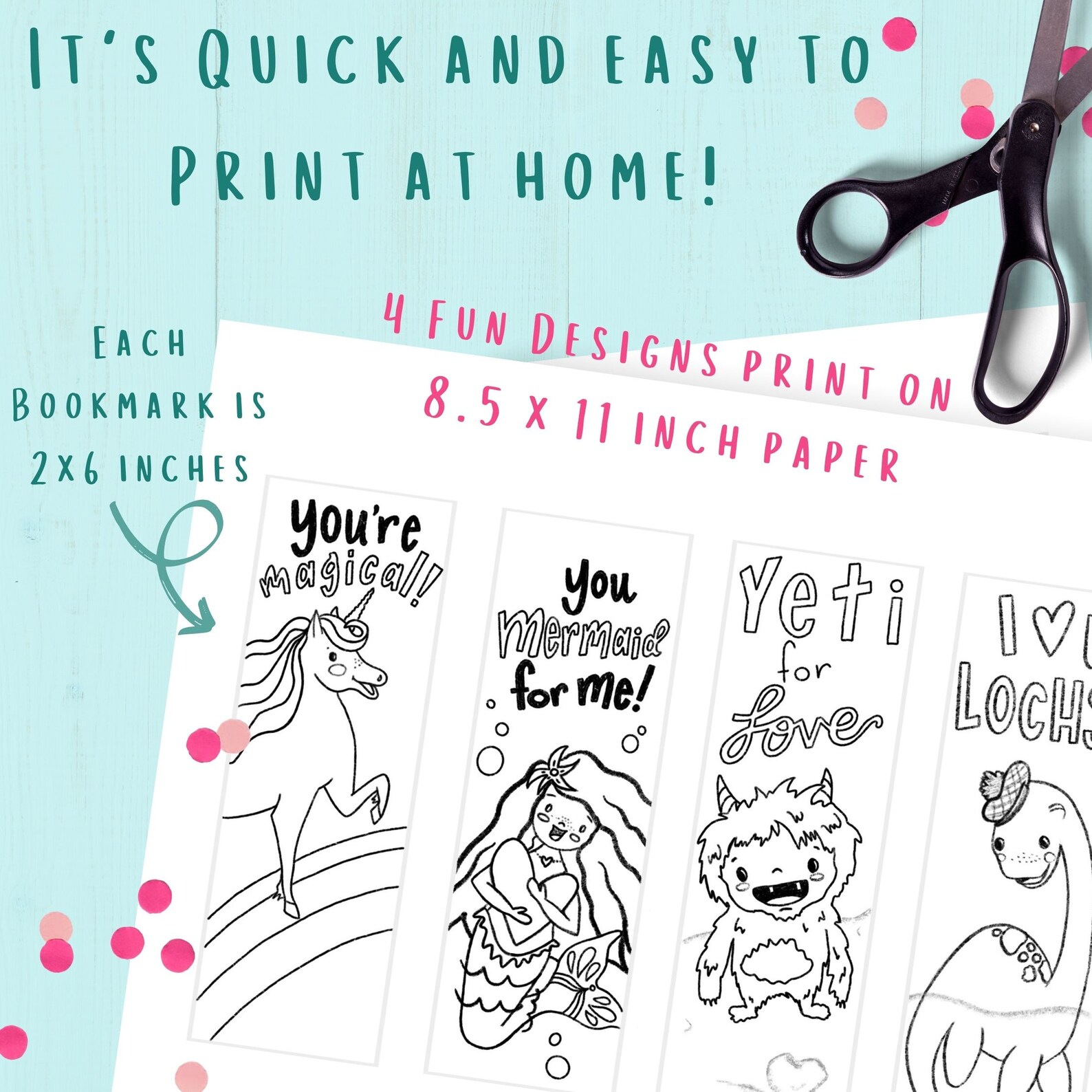 Valentine's Day Printable Bookmark Valentine's Day Cute Bookmarks ...