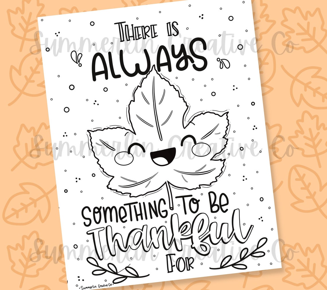 Thankful Tree Coloring Pages, Gratitude Worksheet for Kids, Printable ...