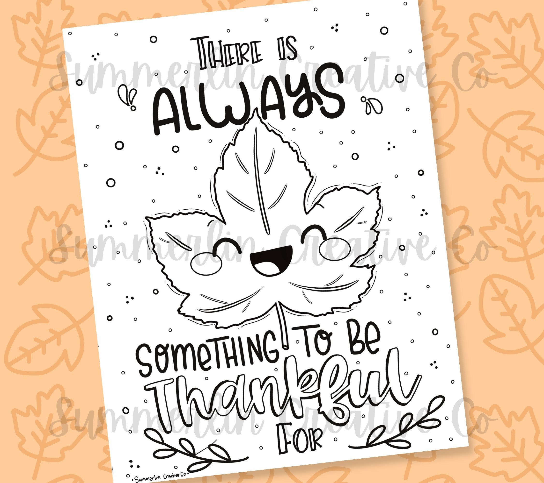 Thankful Tree Coloring Pages, Gratitude Worksheet for Kids, Printable ...