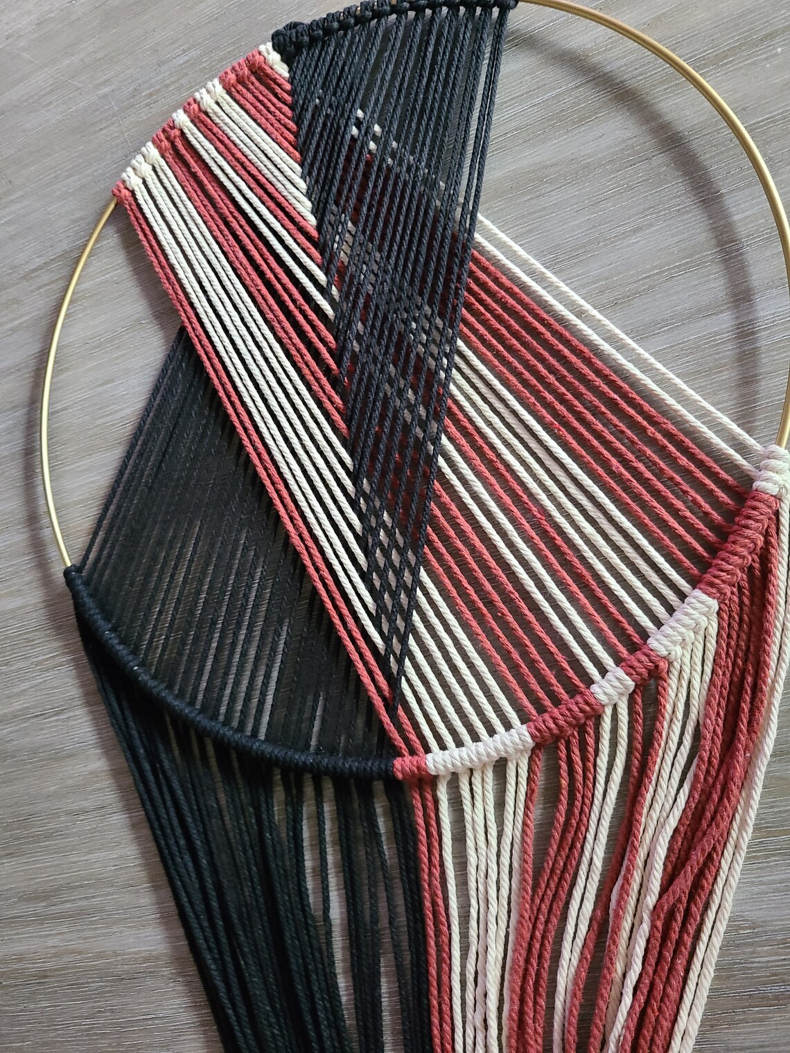 Macrame Geometric Hoop Wall Hanging Home Decor Multi-color - Etsy