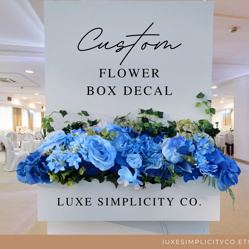 Flower Box Wedding Welcome Sign - Etsy