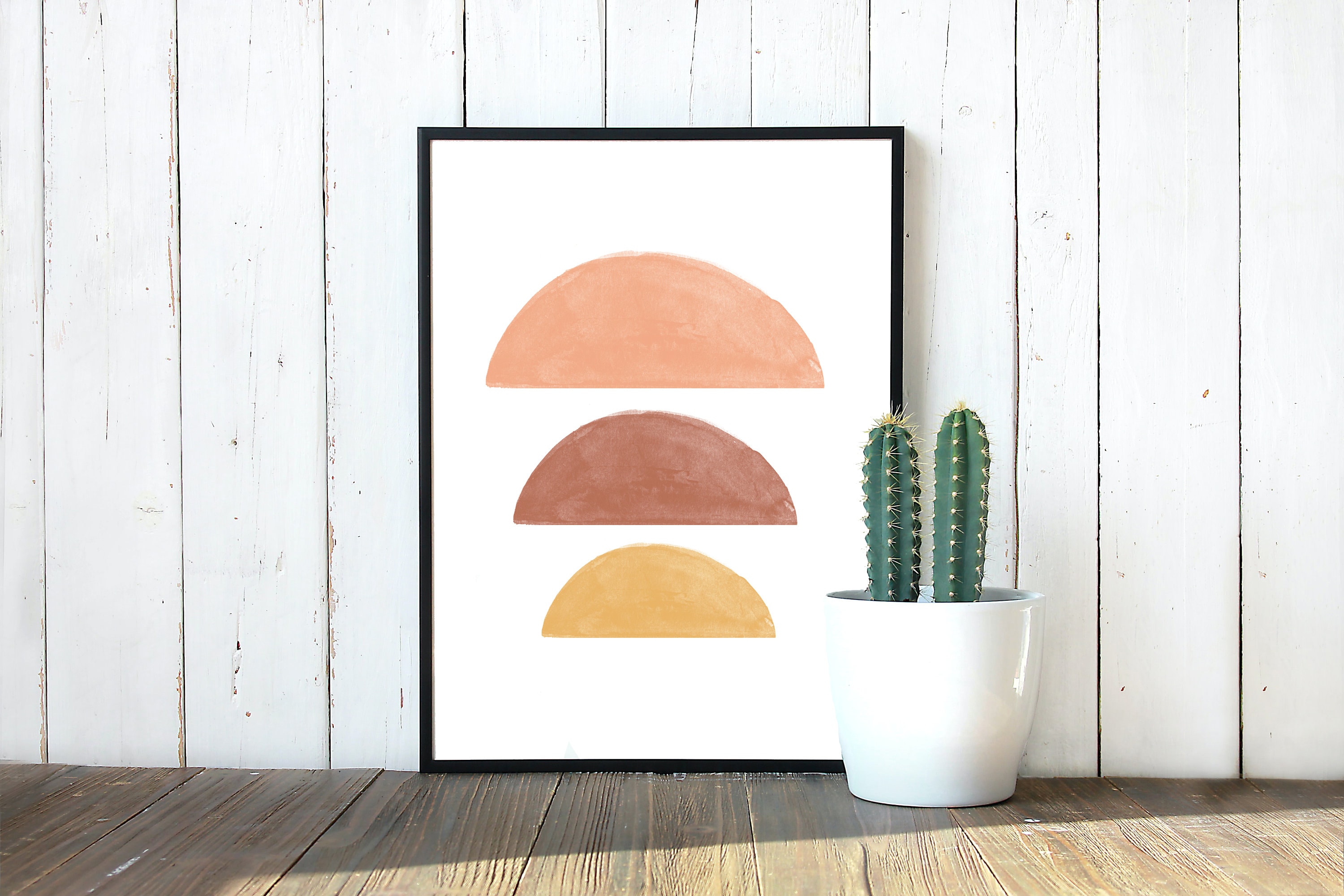 Abstract Boho Watercolor Printable Muted Tones Minimalist - Etsy