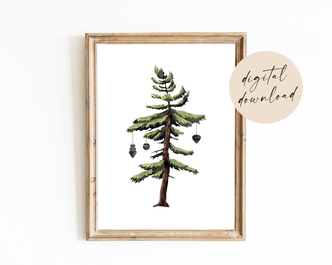Christmas Tree Printable Art | Scandinavian Christmas Decor ...